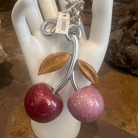 Coach | Bags | Coach Glitter Cherry Resin Bag Charm Key Fob Nwt | Poshmark